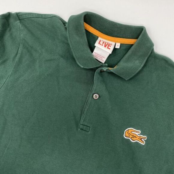Lacoste | Shirts | Lacoste Live Mens 3 Small Solid Green Embroidered ...